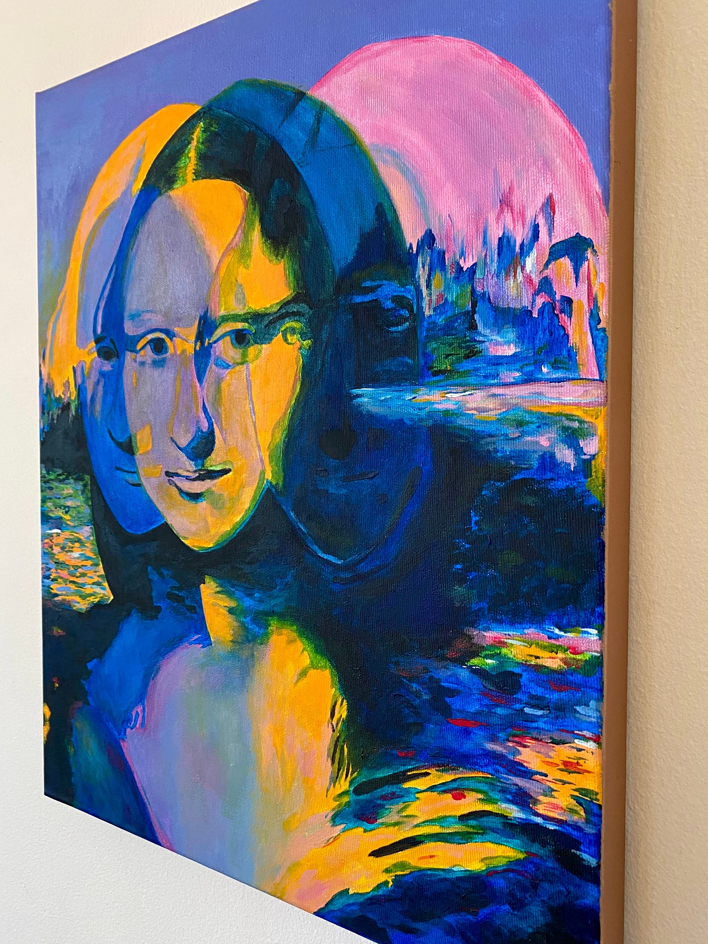 Mona Lisa Gioconda Leonardo Da Vinci Professional Acrylic Painting on ...
