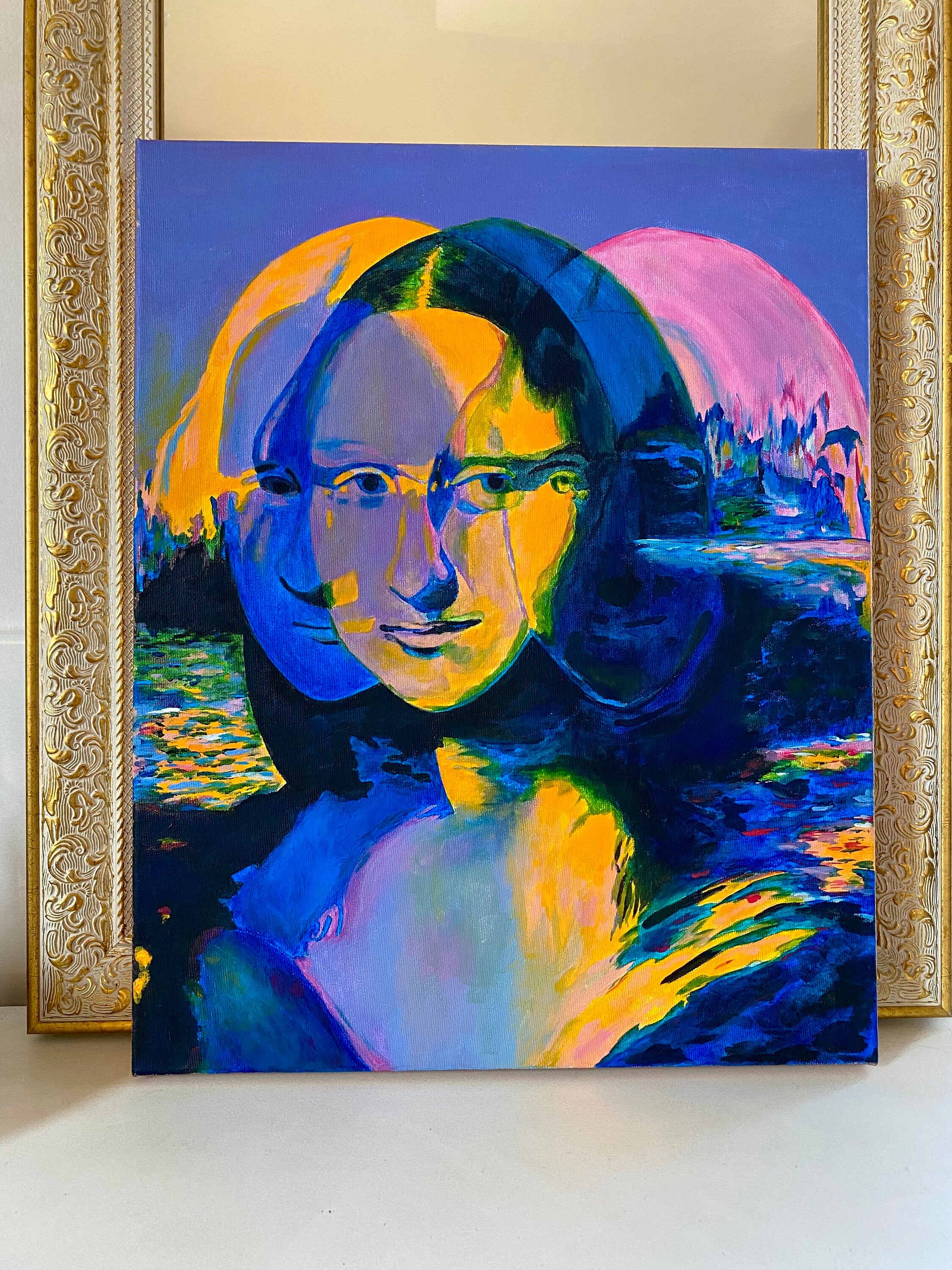 Mona Lisa Gioconda Leonardo Da Vinci Professional Acrylic Painting on ...
