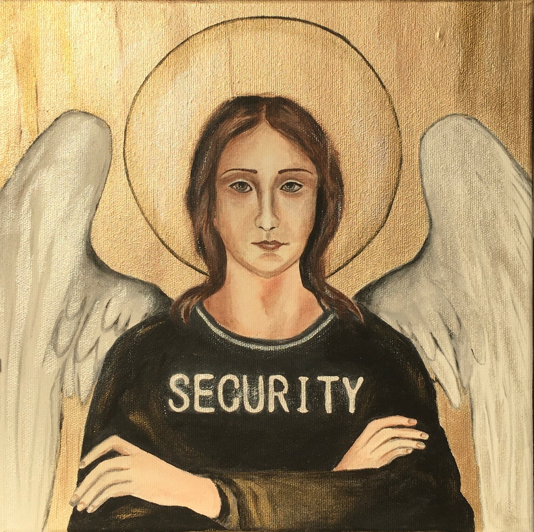 Icon of the Guardian Angel Security Painting Orthodox Style Depicting ...