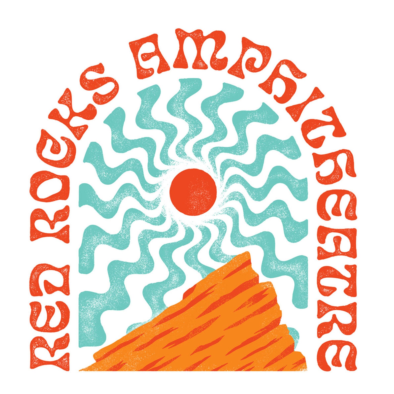 Red Rocks Amphitheatre Sticker - Etsy