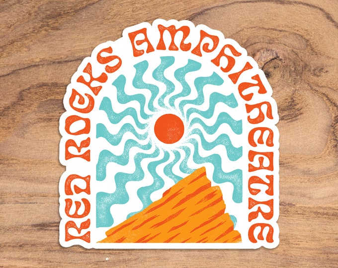 Red Rocks Amphitheatre Sticker - Etsy