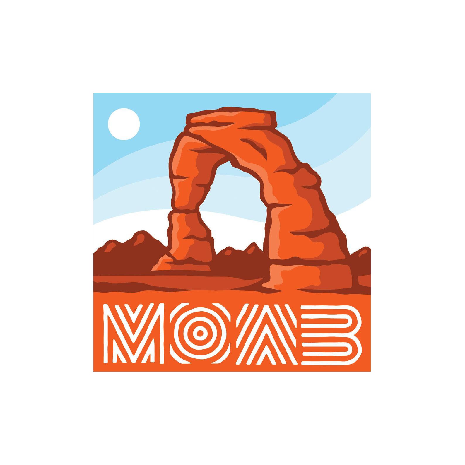 Moab Sticker - Etsy