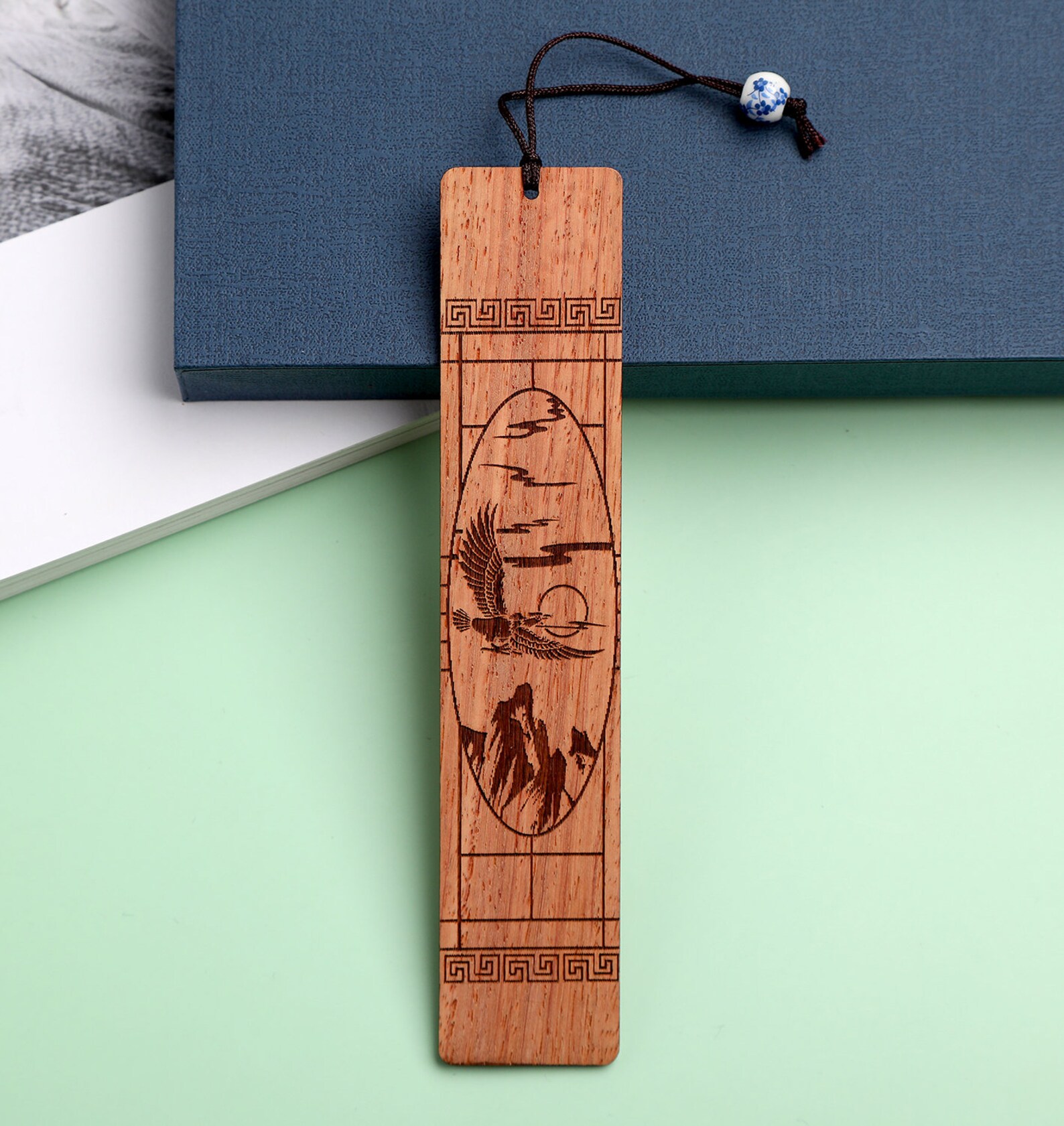 Unique Gifts Wooden Handmade Carving Natural Wood Bookmarks for Men ...
