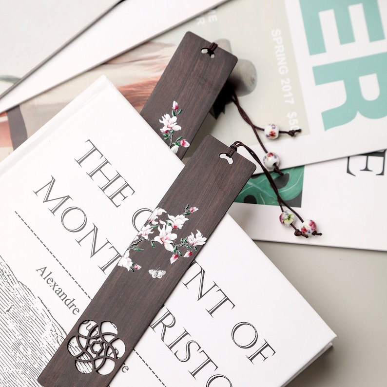 Wooden Bookmark for Men Women,handmade Natural Wood Carving,hollow Out ...