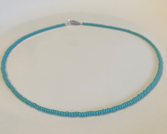 Turquoise Choker Dainty Beaded Choker Necklace Choker Necklace Perfect Gift For Her Turquoise Jewelry Choker Necklace For Women Etsy