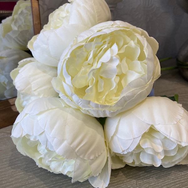 Ivory Peonies - Etsy