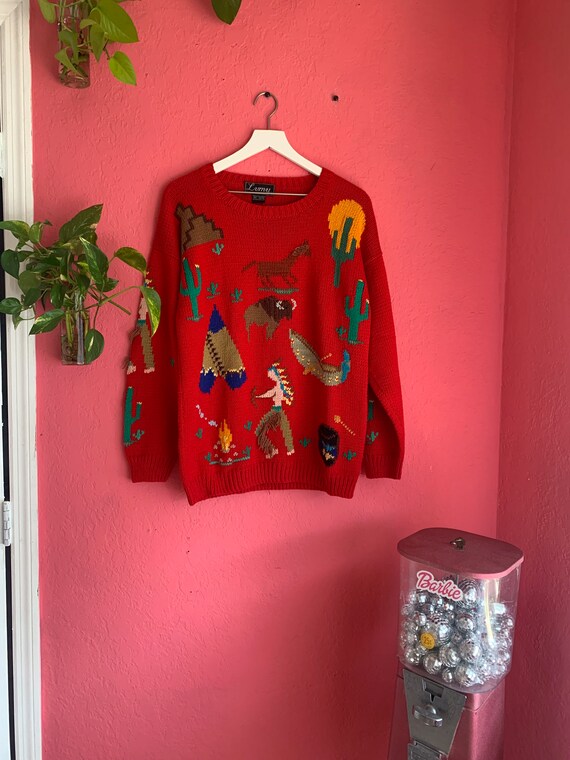 American Indian Indigenous Sweater - Gem