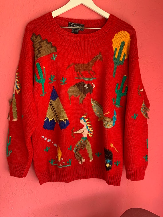 American Indian Indigenous Sweater - Gem