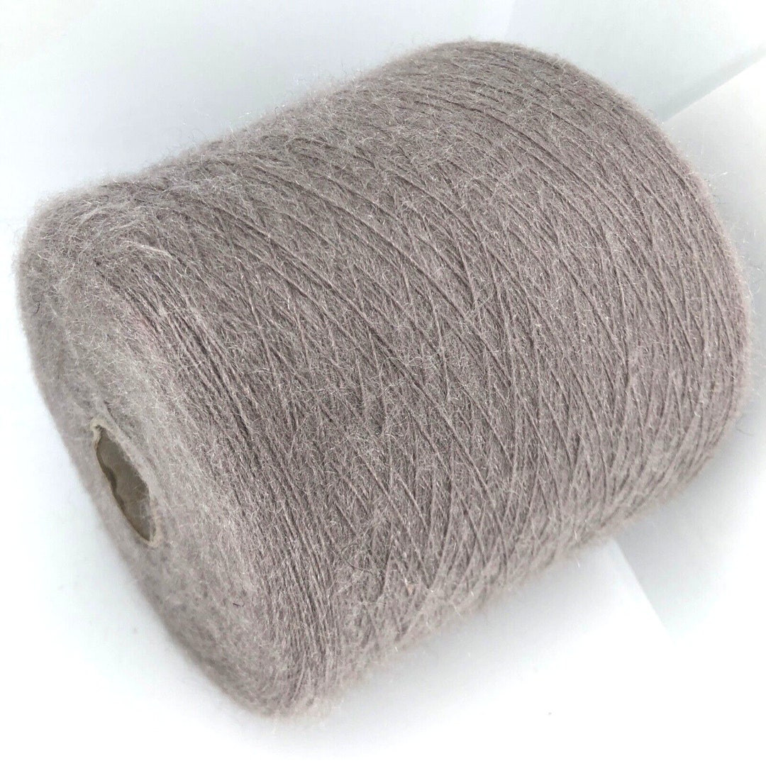 Glossy Single Ply Yarn, Gray Yarn on Cone per 400g / 0.88lb / 3800m ...
