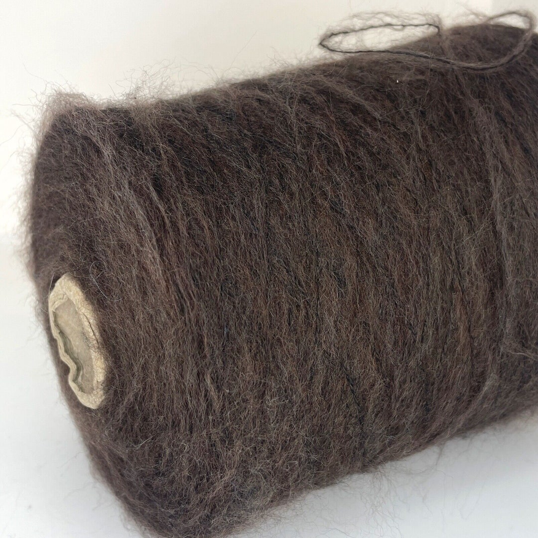 Mohair Viscose Yarns, Brown Chocolate Yarn on Cone, Lace Weight Yarn ...