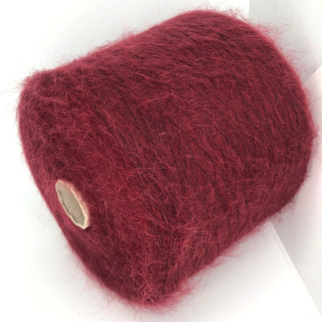 Bordage Mohair Yarn, Fluffy Yarn on Cone, Lace Weight Yarn on Cone ...