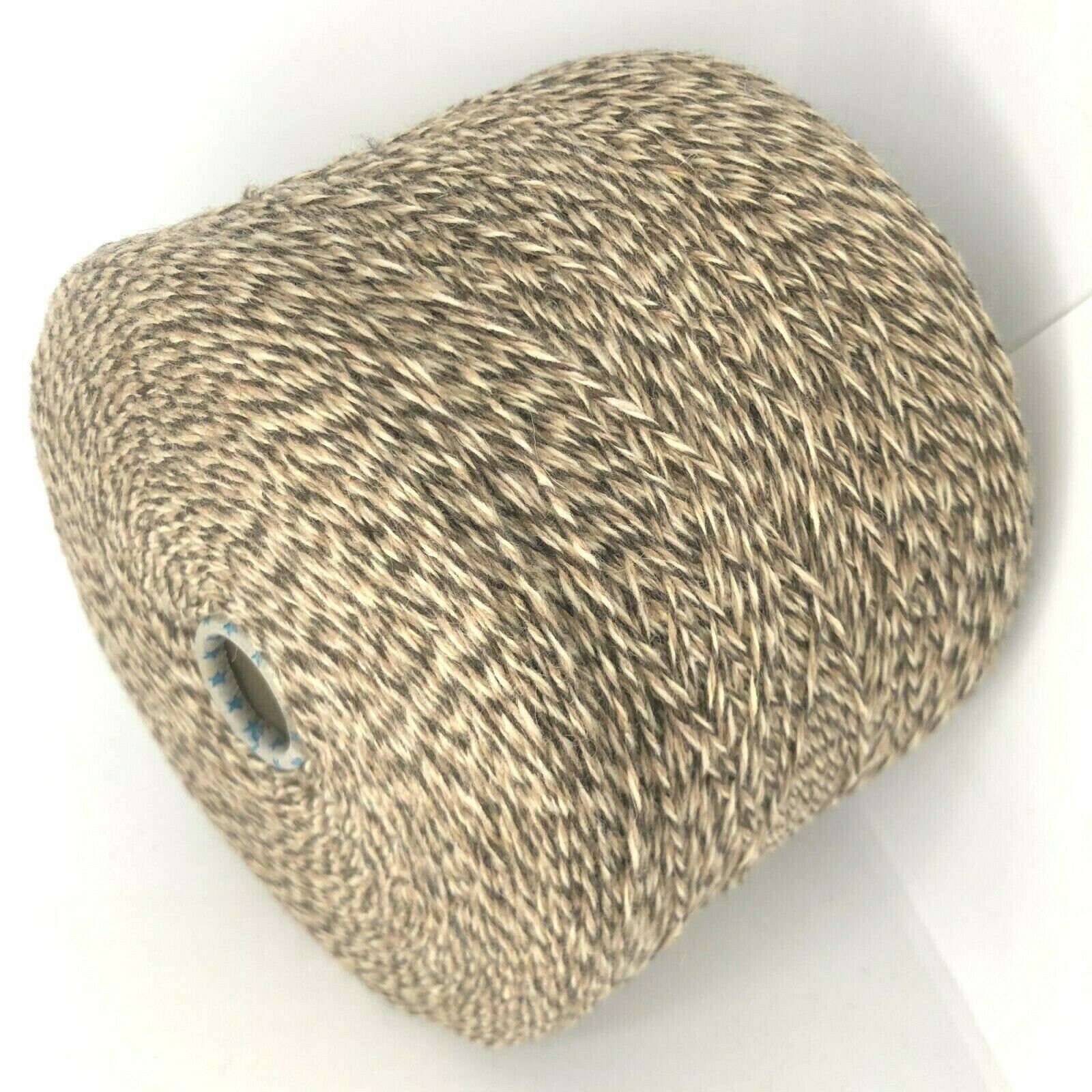 Light Brown Wool Blend Yarn on Cone per 3.5oz 100g Craft Knitting Yarn ...