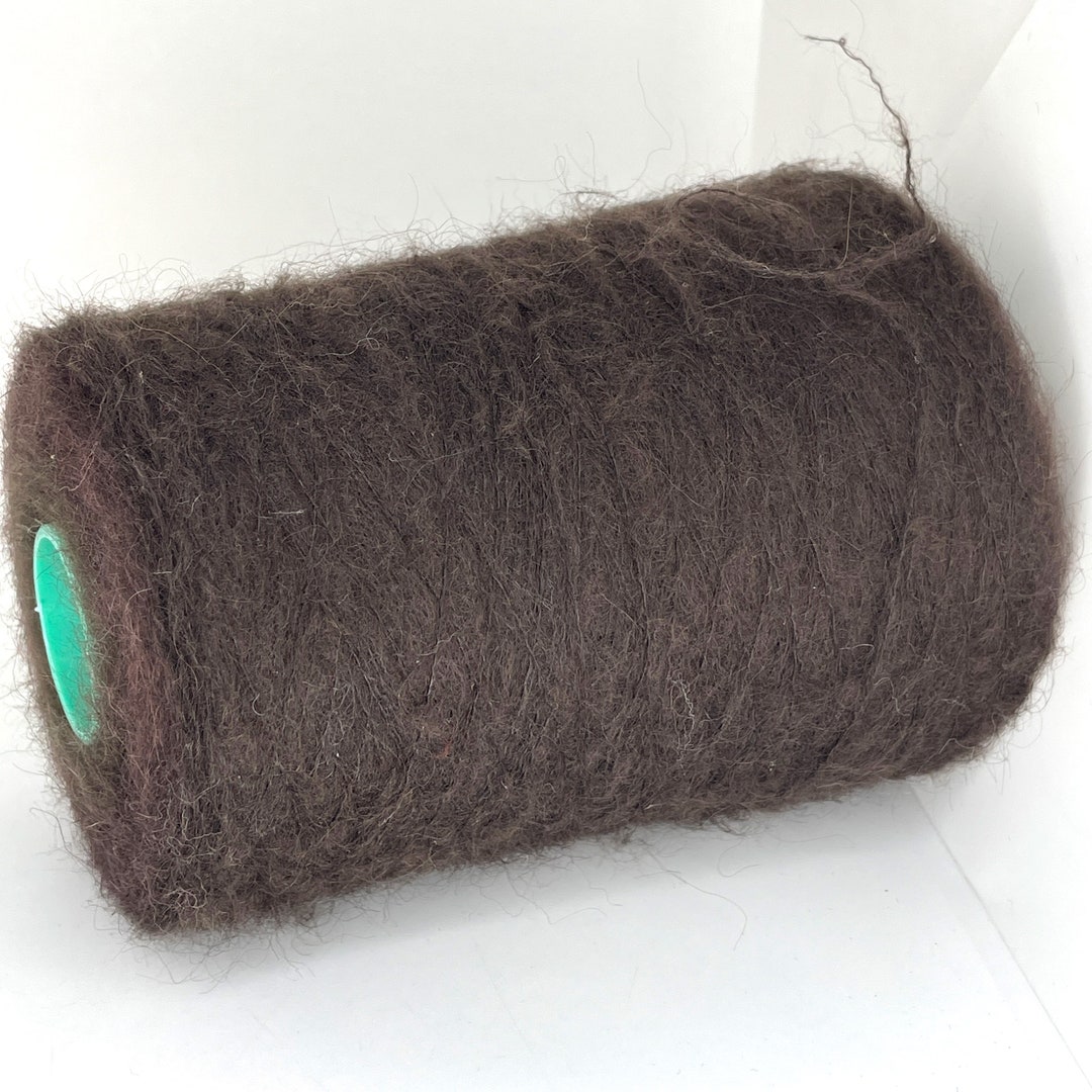 Mohair Wool Blend Yarns, Brown Yarn on Cone per 350g / 0.77lb / 3150m ...