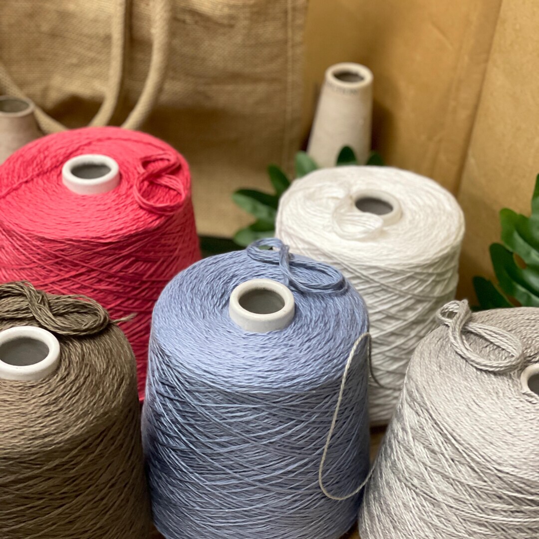 Cotton Yarn Cone - Organic Cotton - Natural Fiber Yarn for Knitting ...