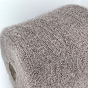 Glossy Single Ply Yarn, Gray Yarn on Cone per 400g / 0.88lb / 3800m ...