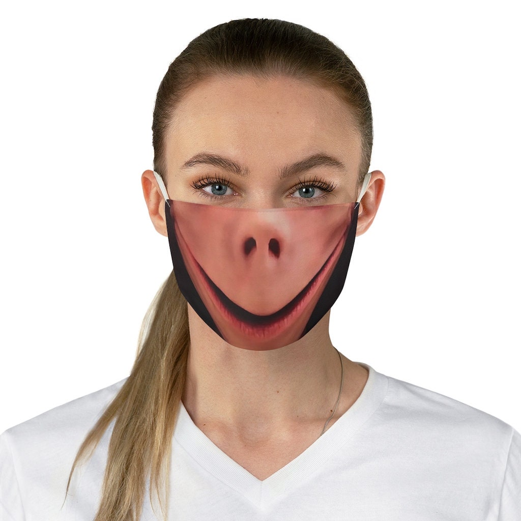 Momo Face Mask Scary Halloween Mask Custom Face Covering | Etsy