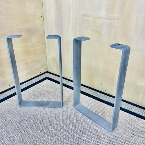 Metal Table Legs 2x2 Single Post Flat Black set of 4 - Etsy