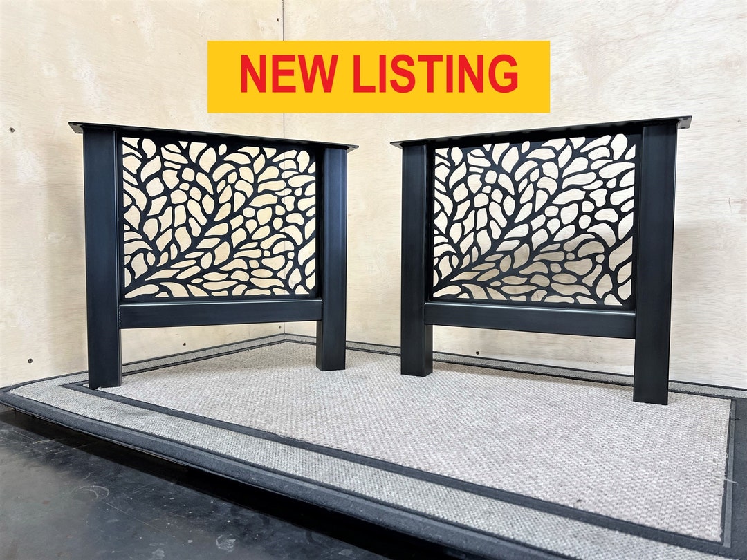 Artisan Ivy Pattern Laser Cut Metal Table Legs for Custom Furniture ...