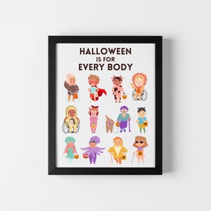 Inclusive Halloween Poster: Disabilities Awareness Art (digital ...