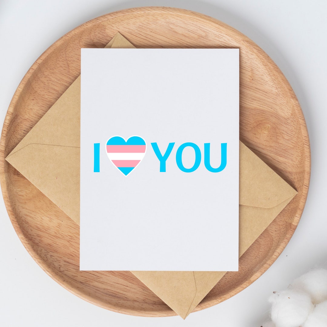 Trans Love Card Trans Anniversary Card Trans Ally Card Nonbinary Card