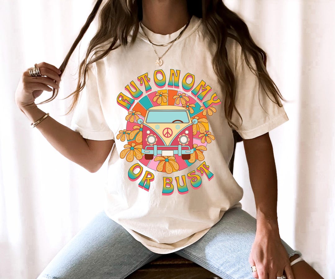 Autism Acceptance PDA Profile Comfort Colors Shirt: Autonomy or Bust ...