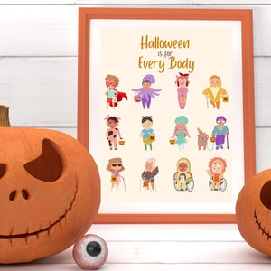Inclusive Halloween Poster Halloween is for Every Body Poster Inclusive ...