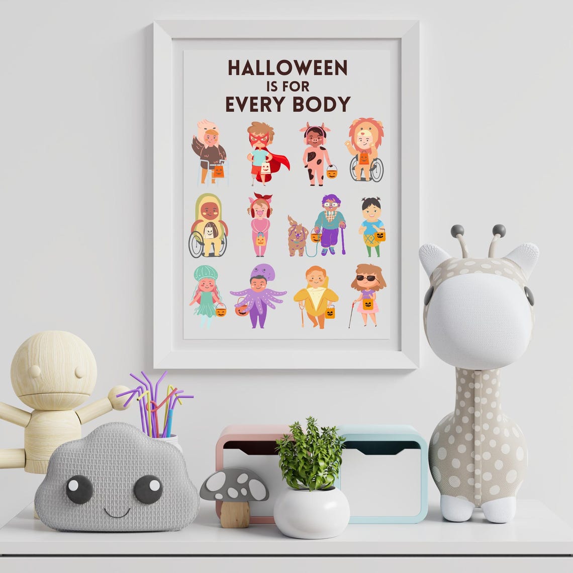 Inclusive Halloween Poster: Disabilities Awareness Art (digital ...