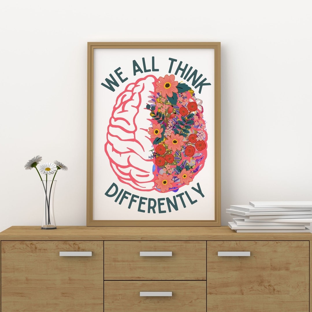 We All Think Differently Poster for Inclusive and Inspirational Design ...