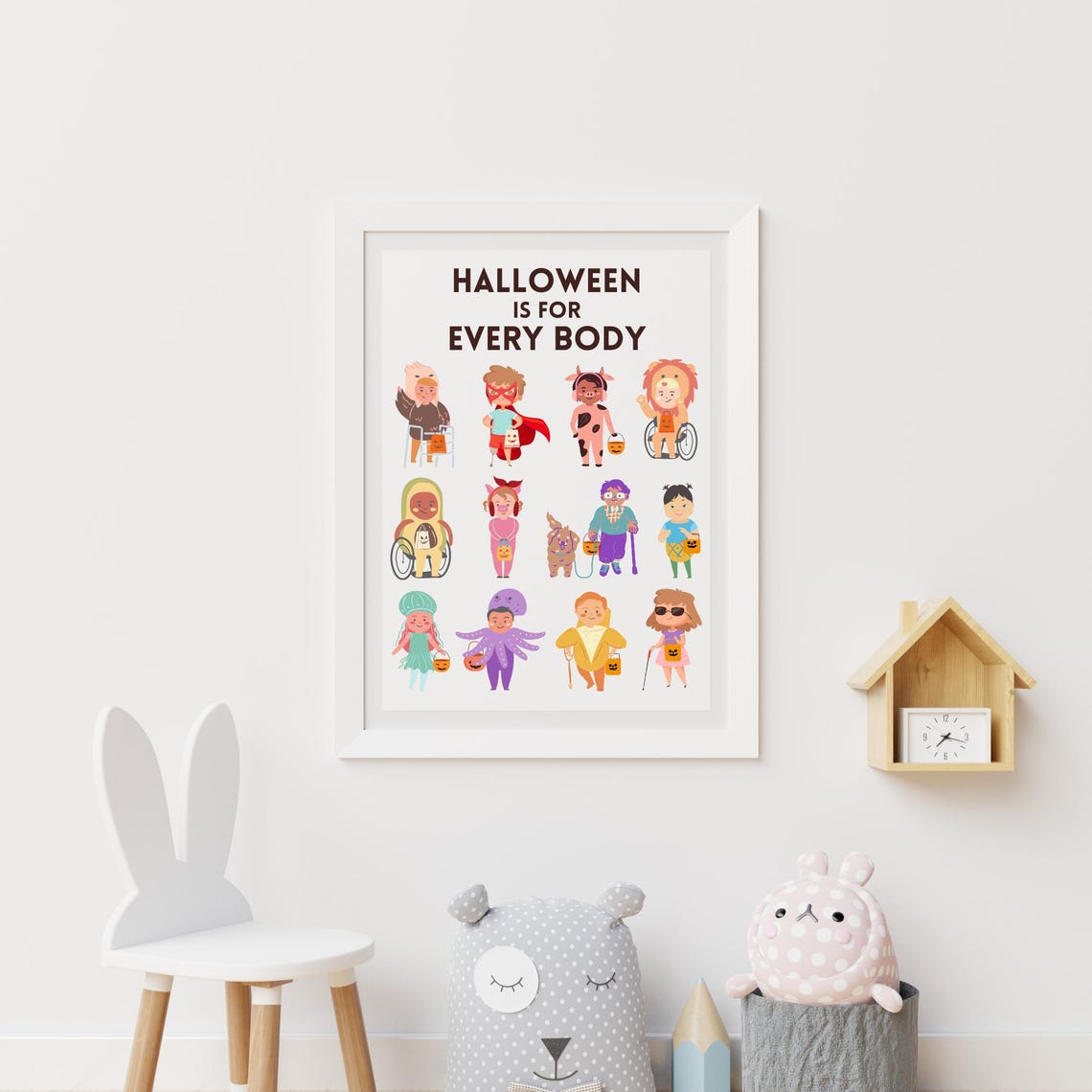 Inclusive Halloween Poster: Disabilities Awareness Art (digital ...