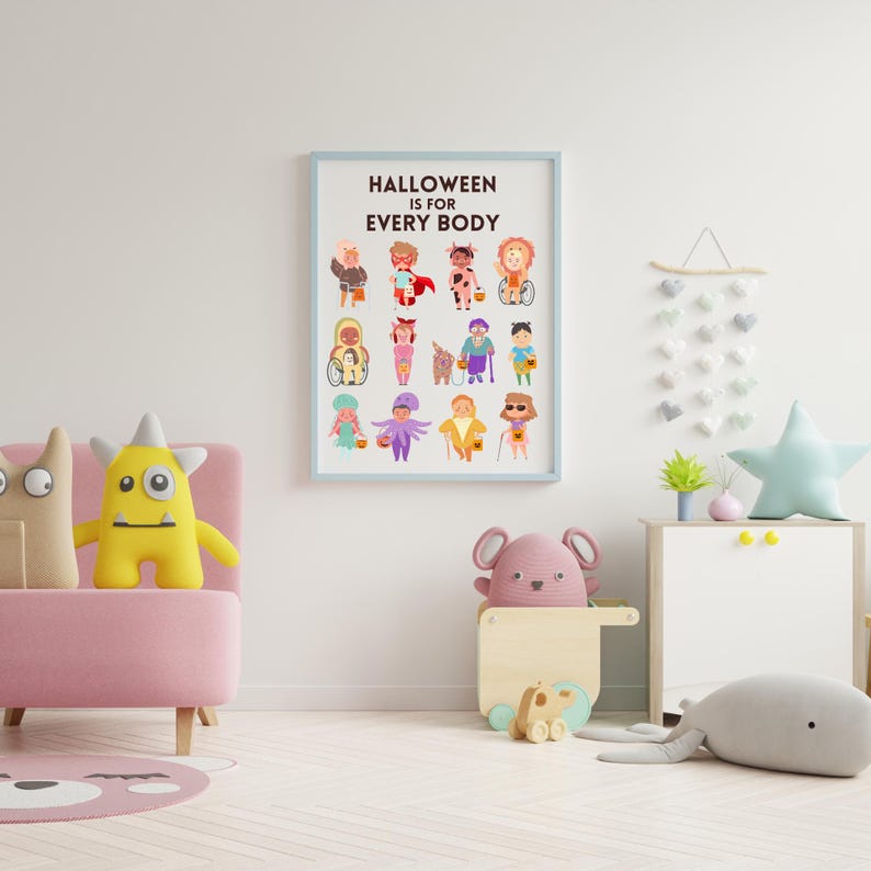 Inclusive Halloween Poster: Disabilities Awareness Art (digital ...