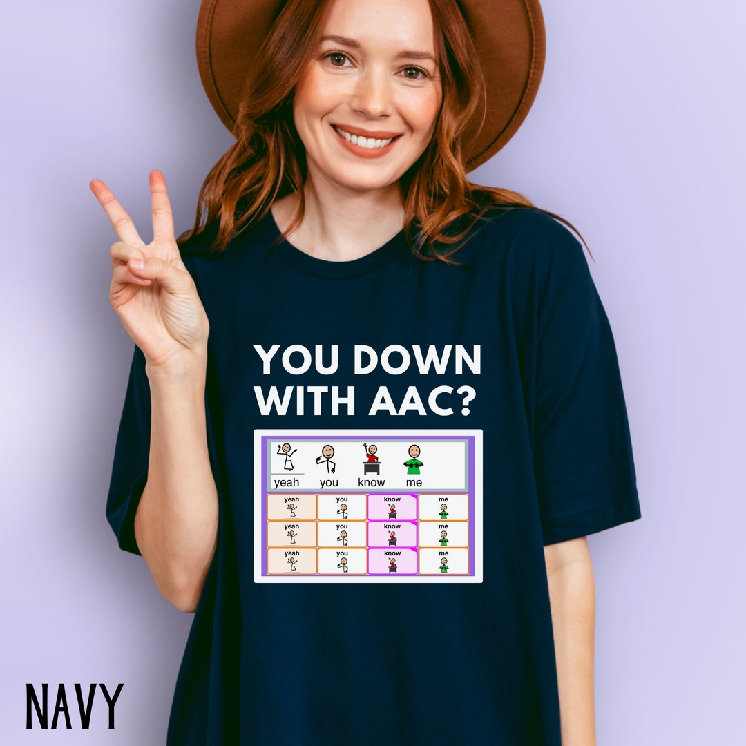 AAC Device Shirt AAC Awareness Shirt Alternative Communication Non ...