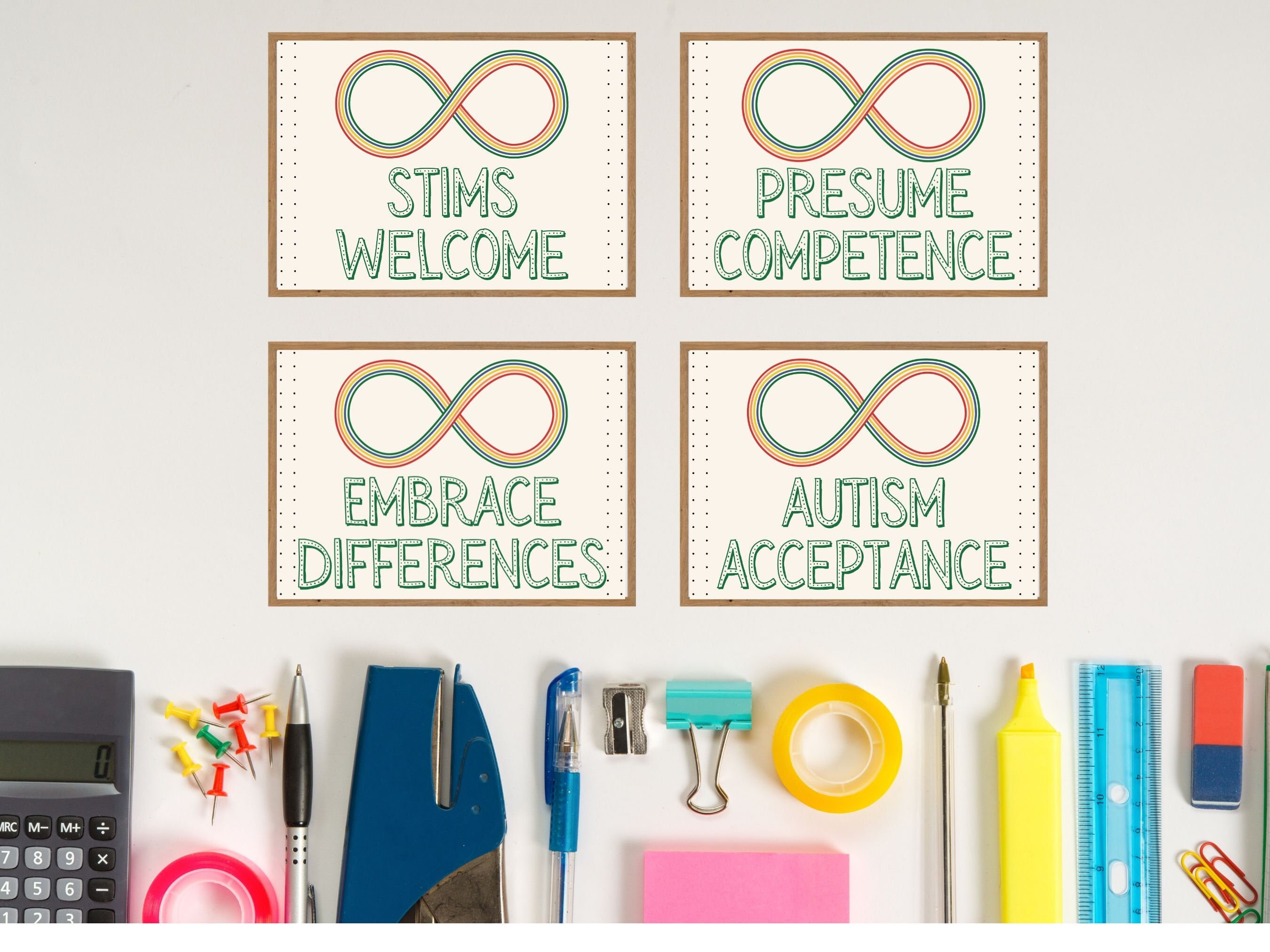 Four Inclusion Posters for Neurodiversity and Autism Acceptance ...