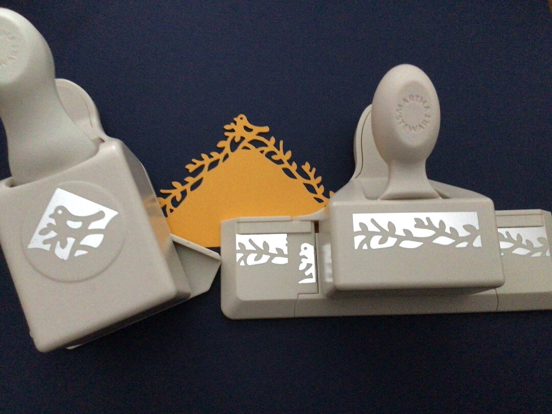 MARTHA STEWART Autumn Nesting Bird Border & Corner Card Craft Punches ...