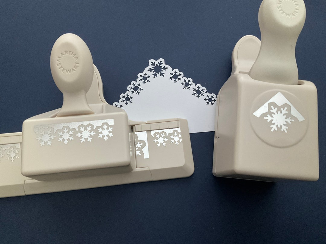 Sale MARTHA STEWART Christmas Aspen Snowflake Border & Corner Matching ...