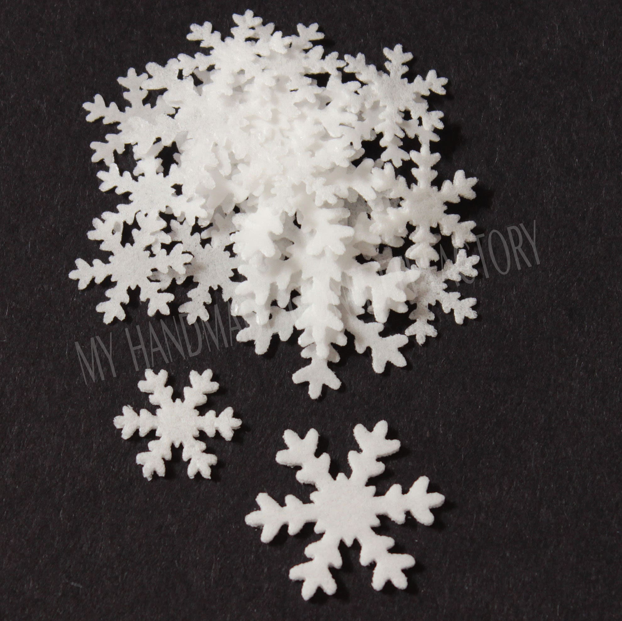 100 Edible 'frozen' Christmas Snowflake Rice Paper - Etsy