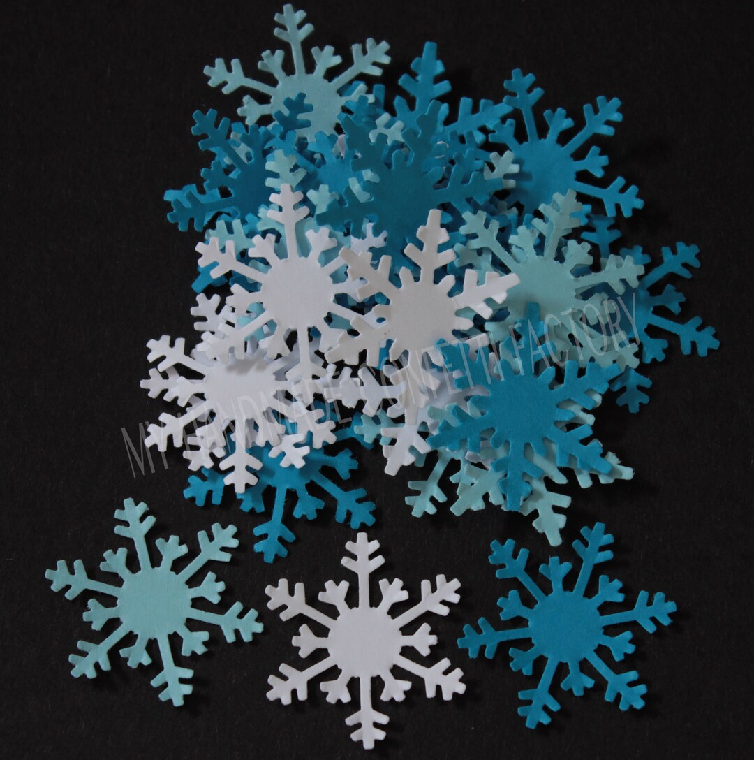 100 'frozen' Christmas Snowflake Table Confetti Sprinkles - Etsy