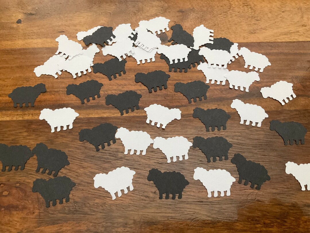 100 Medium “counting” Sheep Lambs Card Table Topper Party Sprinkles - Etsy