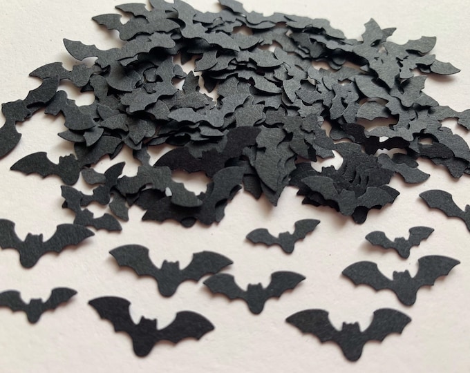 200 Halloween Bats Table Confetti Card - Etsy