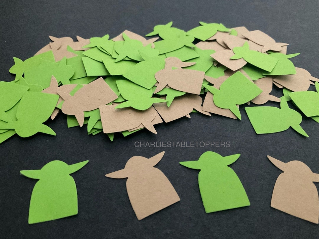 175 Disney Themed YODA Star Wars Hand Made Card Table Confetti ...