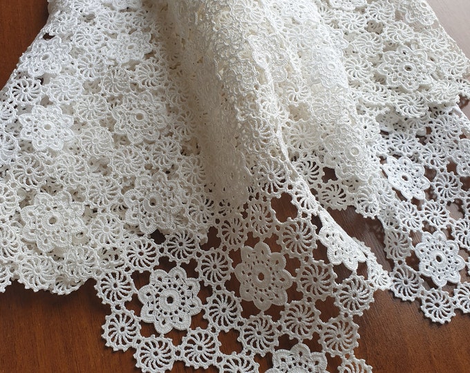 Lace Tablecloth Made With Hand Crochet. Lace Decorative - Etsy