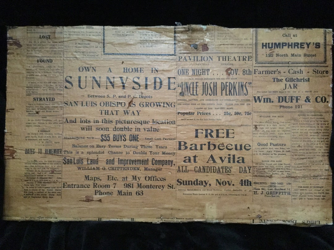 Amazing Reclaimed Wood With Preserved Newspaper From 1906!!! - Etsy