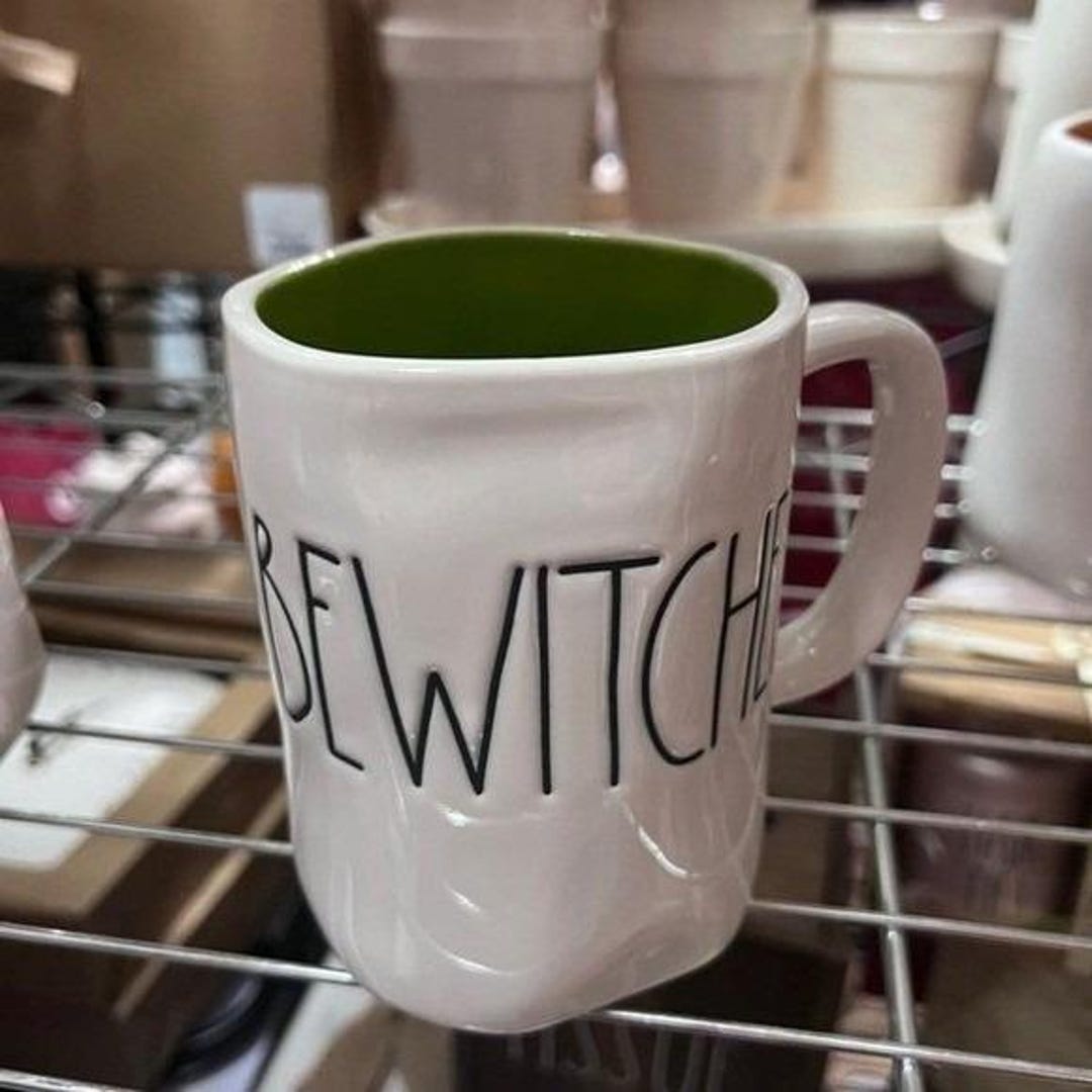 Rae Dunn Bewitched Mug Green Inside - Etsy