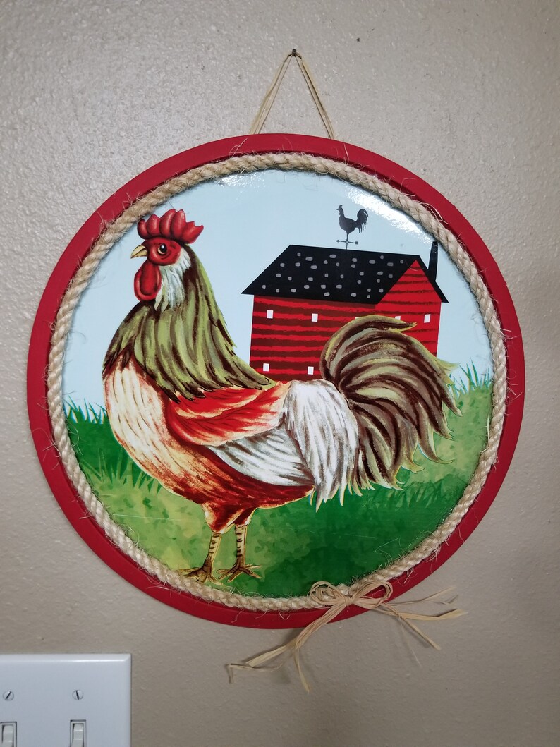 Rooster Wall Hanging - Etsy