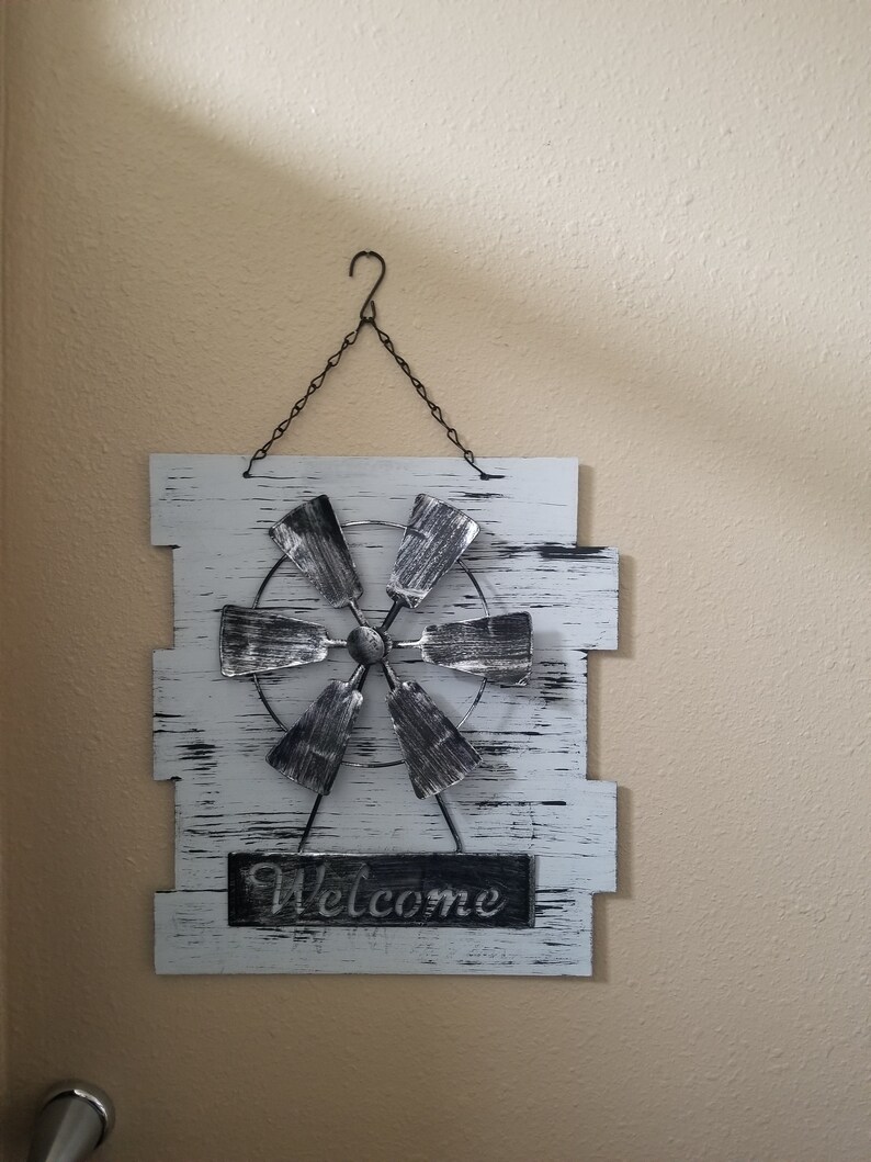 Windmill Welcome Sign - Etsy