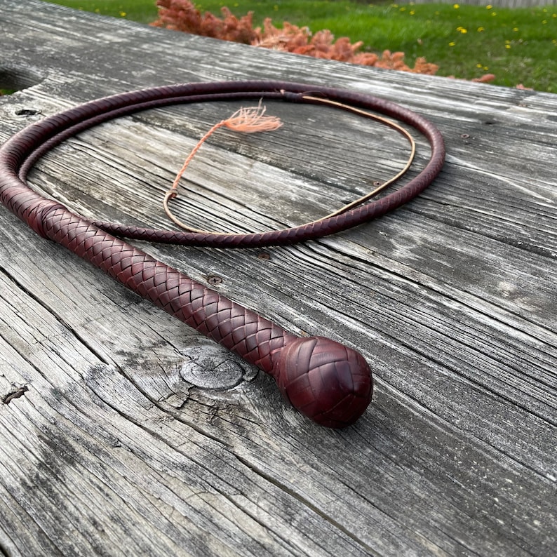 Leather Bullwhip - 5' 12 Plait - Made in the USA - Etsy