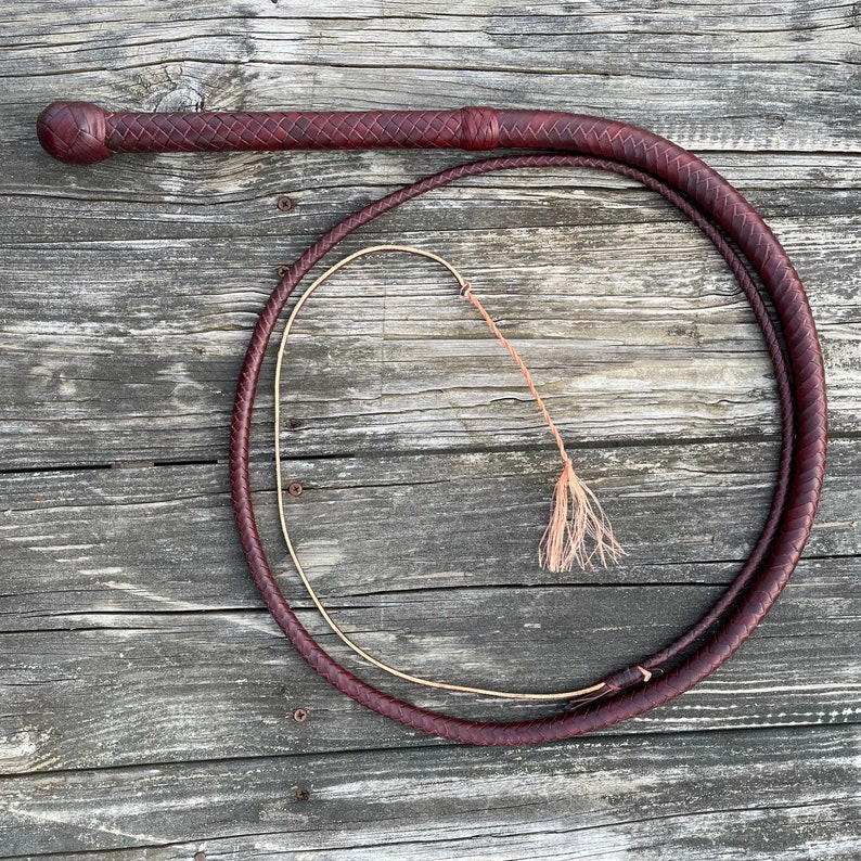 Leather Bullwhip - 5' 12 Plait - Made in the USA - Etsy