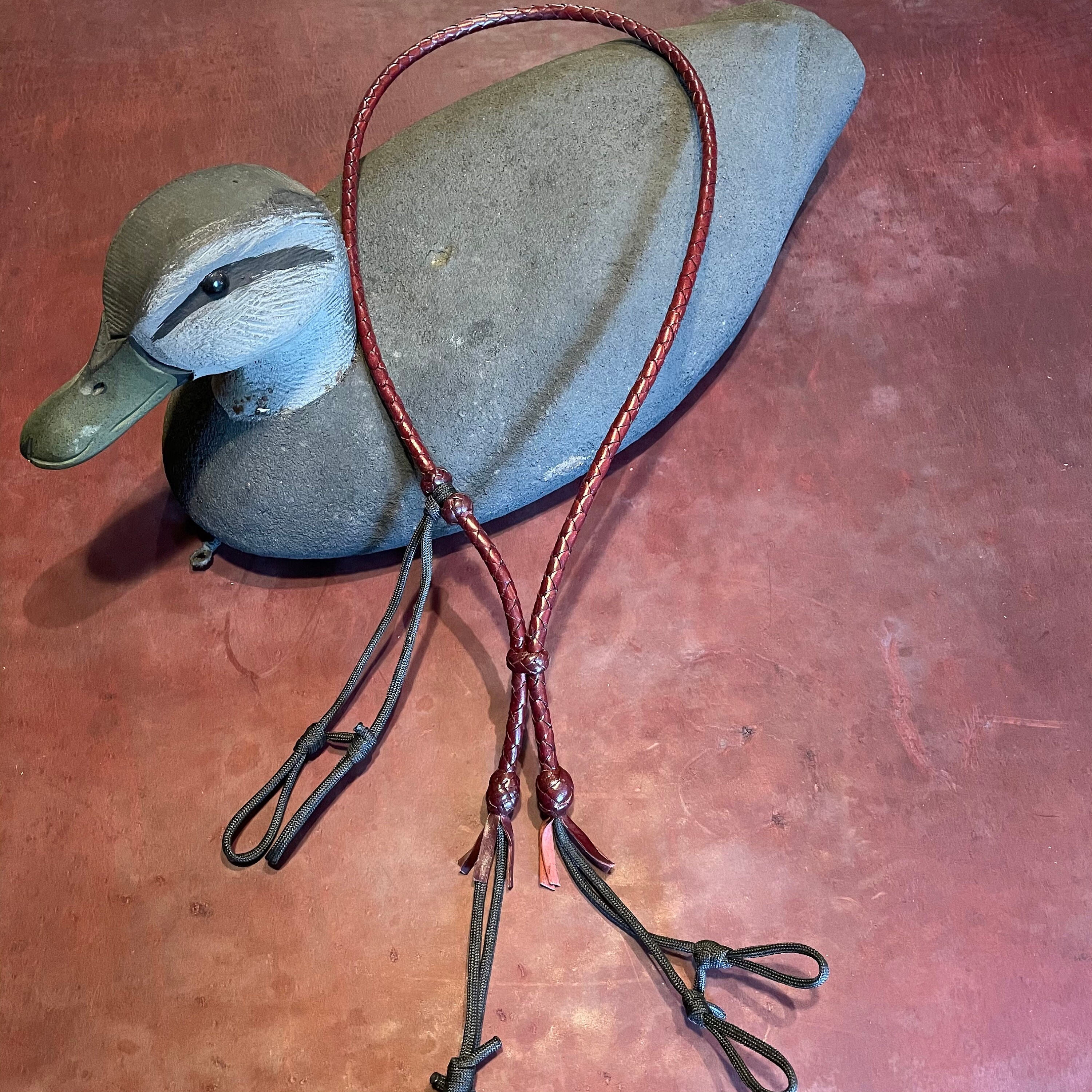 Duck Goose Call Lanyard Braided Leather - 4 Leads - Made in the USA - Etsy