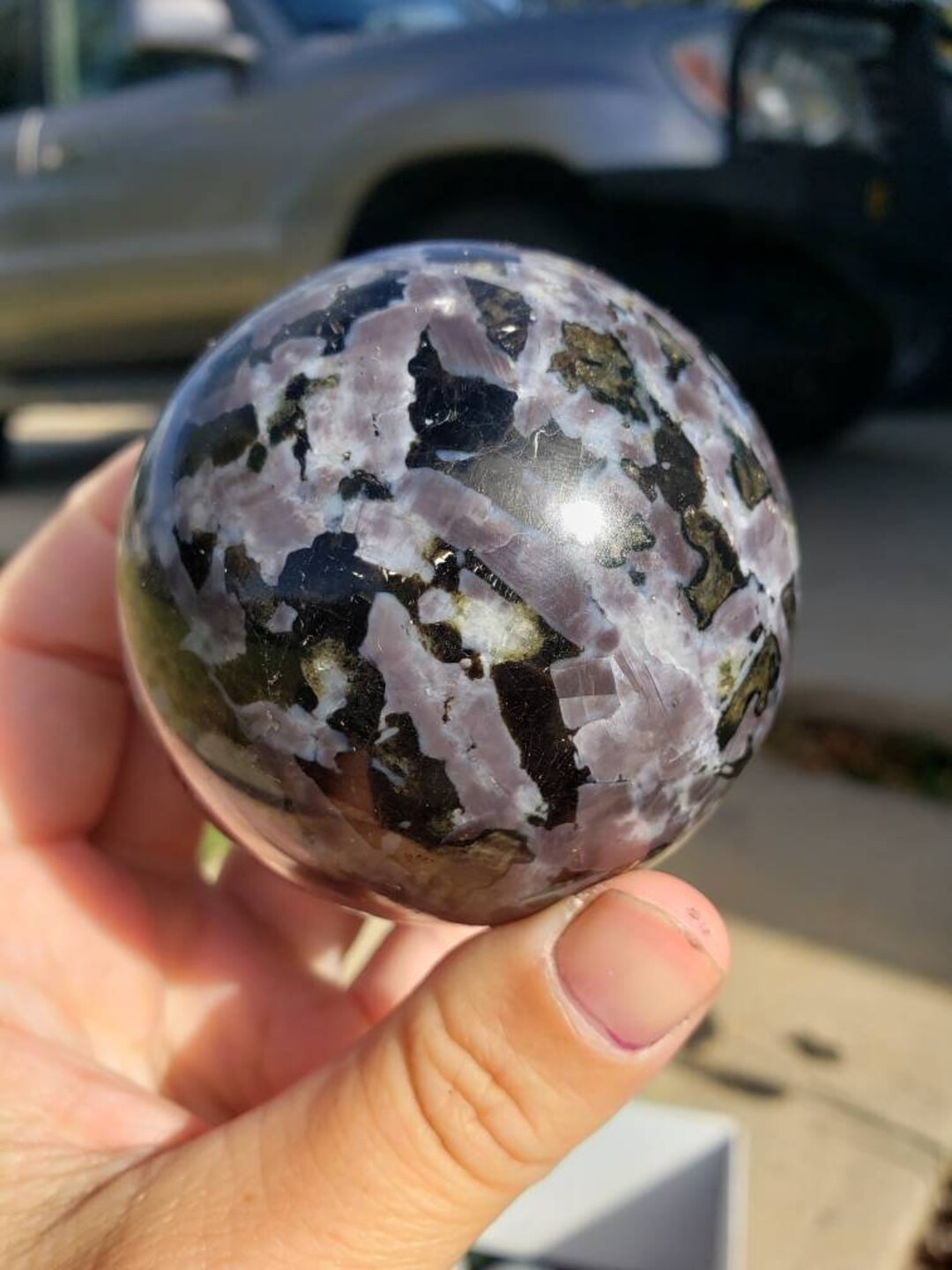 Indigo Gabbro Sphere - Etsy