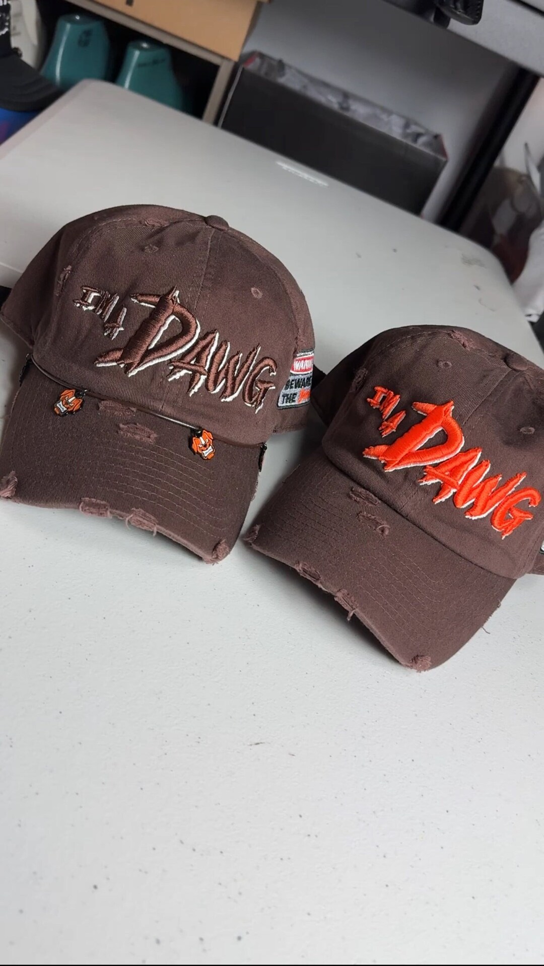 Custom 3D Embroidered I'm A Dawg Cleveland Browns Dad Hat - Etsy
