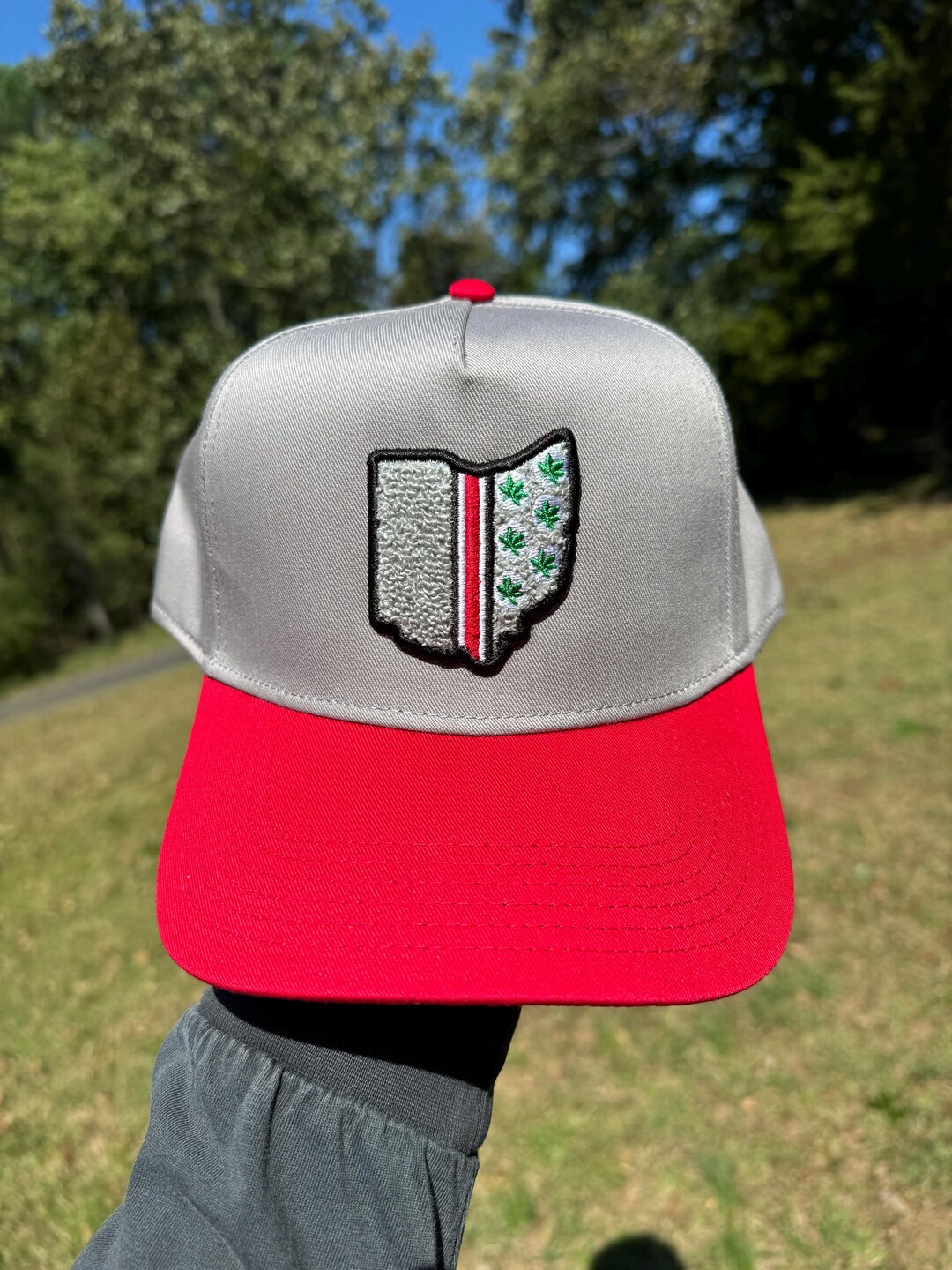 Custom Chenille Embroidered Ohio Snapback Hat 5 Panel - Etsy